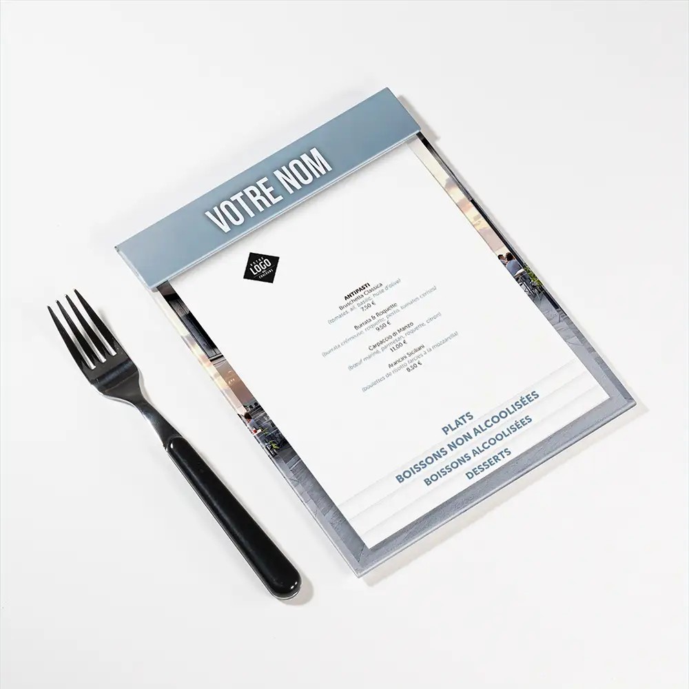 Planche Porte-Menu A5 Votre Photo | Impression Menu